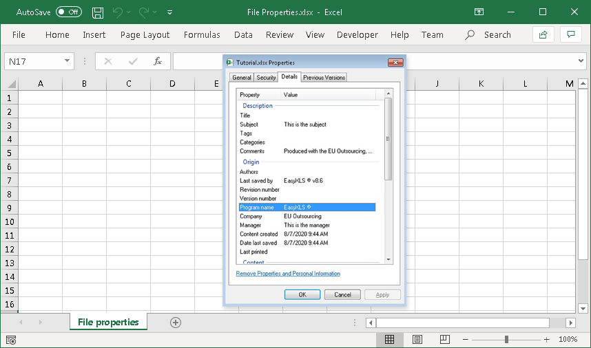EasyXLS Features