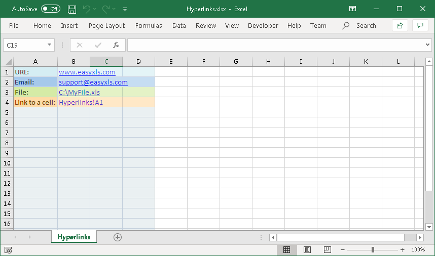 EasyXLS™ - Features