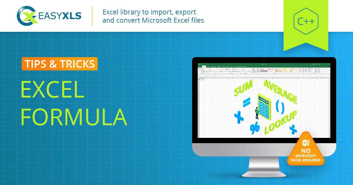 Export Excel file with formula in cells in C++ | EasyXLS Guide