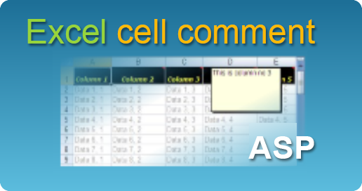 Add Comments To Excel Cell In Asp Classic Easyxls Guide
