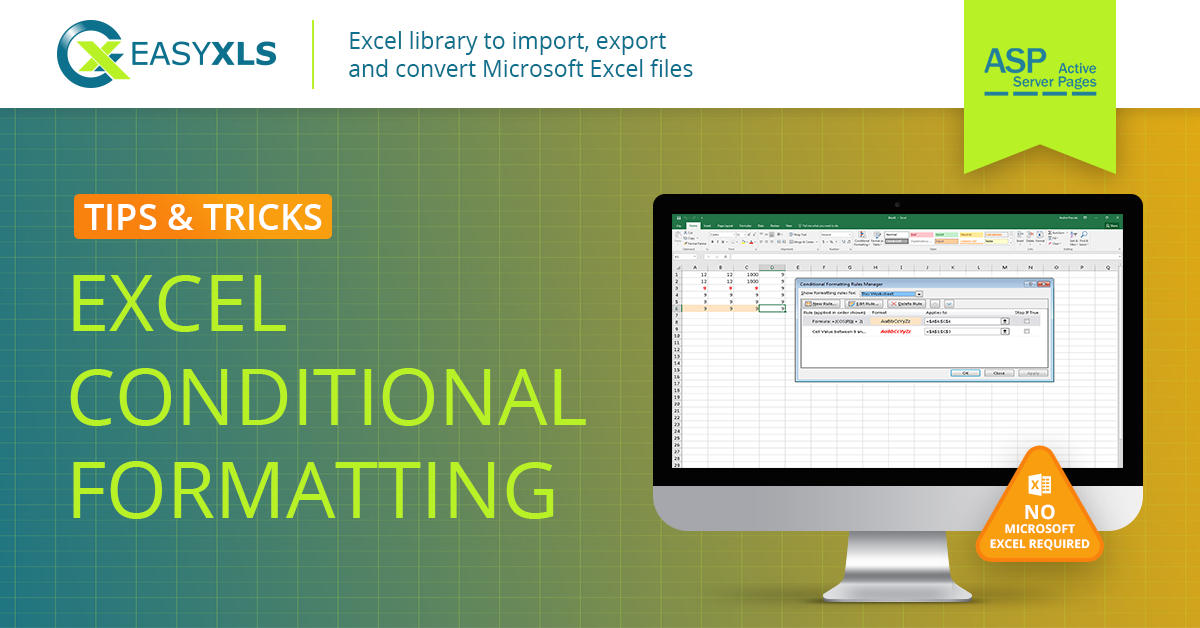 Export Excel Cells With Conditional Formatting In Classic Asp Easyxls