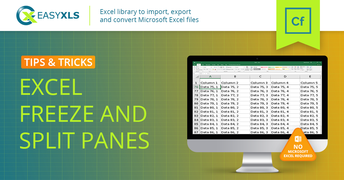 Freeze Rows And Columns In Excel Sheet In Coldfusion Easyxls Guide