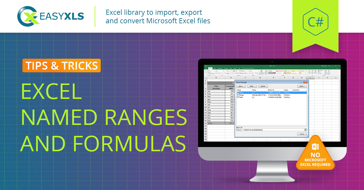 Export Excel file with name area in C# | EasyXLS Guide